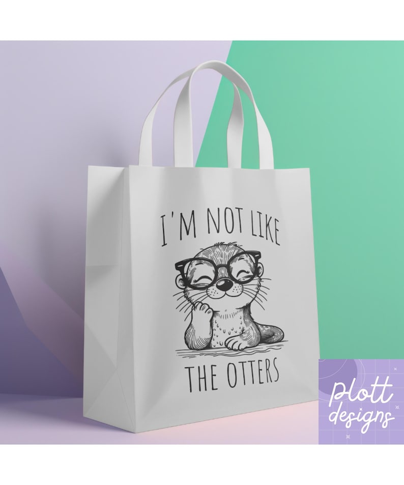 Otter Plotter File - Cute Otter Design for Plotter - Funny Animal Motif ...