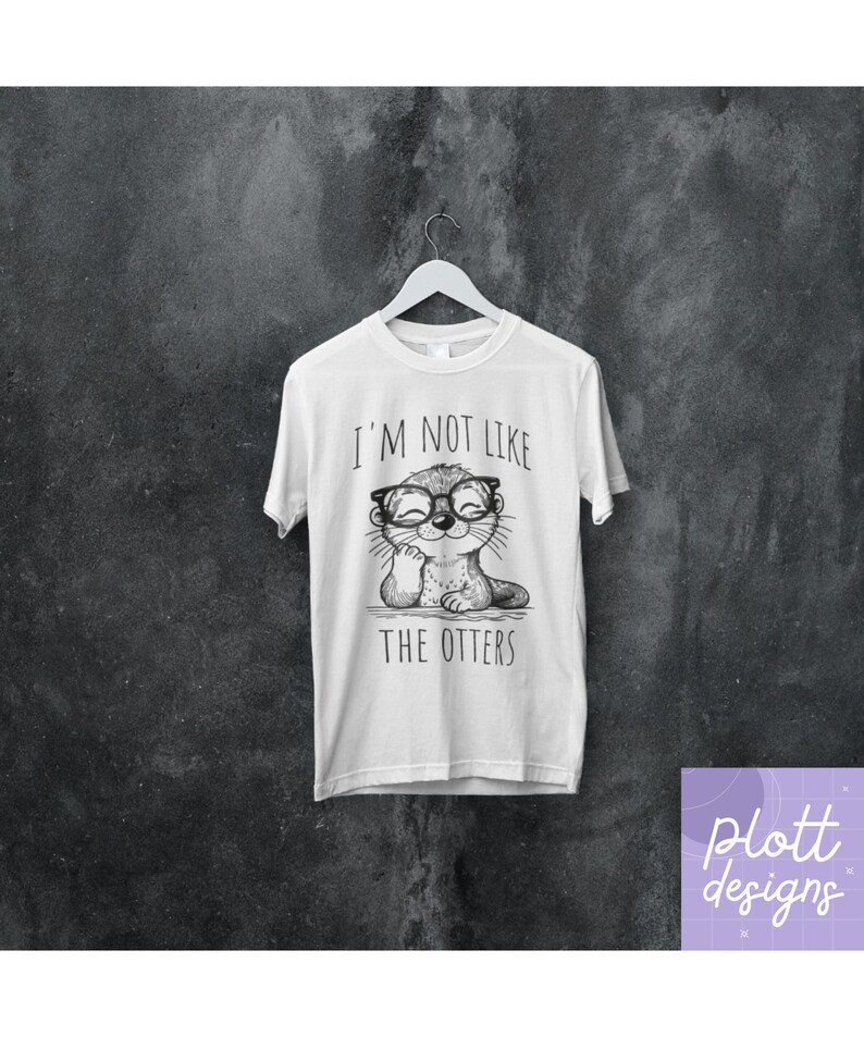 Otter Plotter File - Cute Otter Design for Plotter - Funny Animal Motif ...