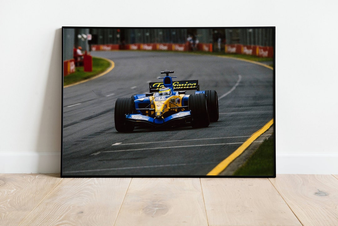 Formula One Racing Decor, F1 Art, Renault Formula One Car, Racing Gift ...