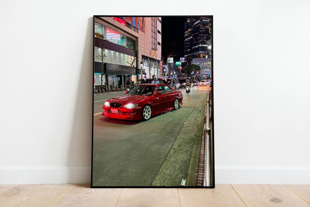 Toyota Chaser Jzx100 Poster, Car Artwork, Tokyo Streetposter, Digital ...