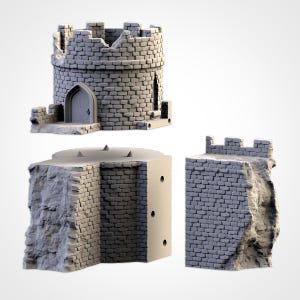 Modular RUINED CASTLE by Txarli Factory Fantasy Terrain Ruined Castle ...
