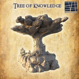Tree of Knowledge - Tabletop Terrain - 28 MM, Tabletop 3D Printed ...