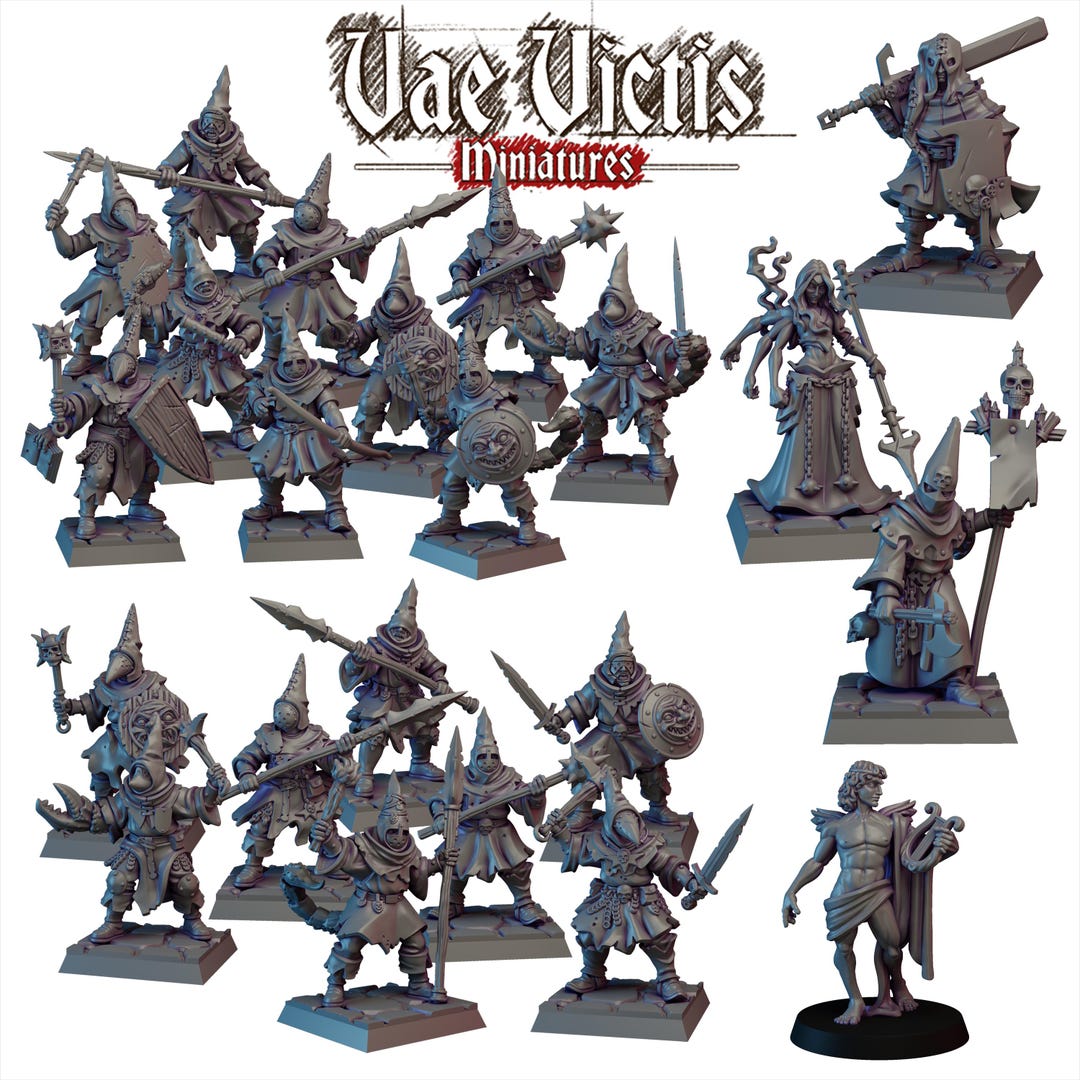 Ruined City Cultists,fantasy Miniatures by Vae Victis, Perfect for ...