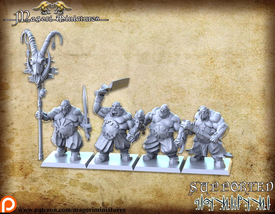 Ogre Brutes, Fantasy Miniatures by Magori Miniatures, Perfect for ...