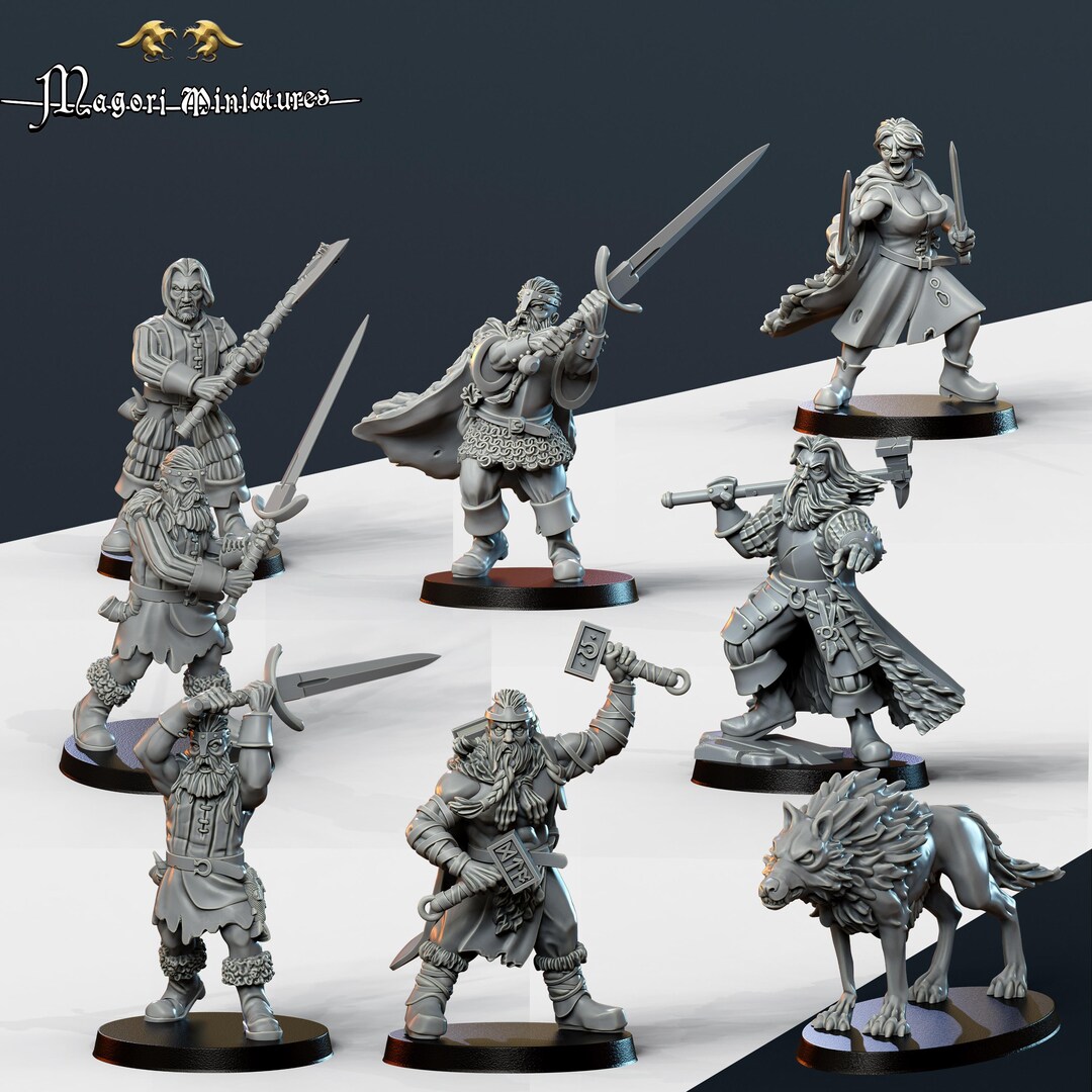 Band of the Wolf, Fantasy Skirmish Miniatures by Magori Miniatures ...