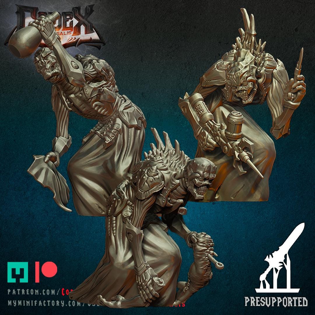 Dark Laboratory Workers, Demonic Minion Miniature for Tabletop ...