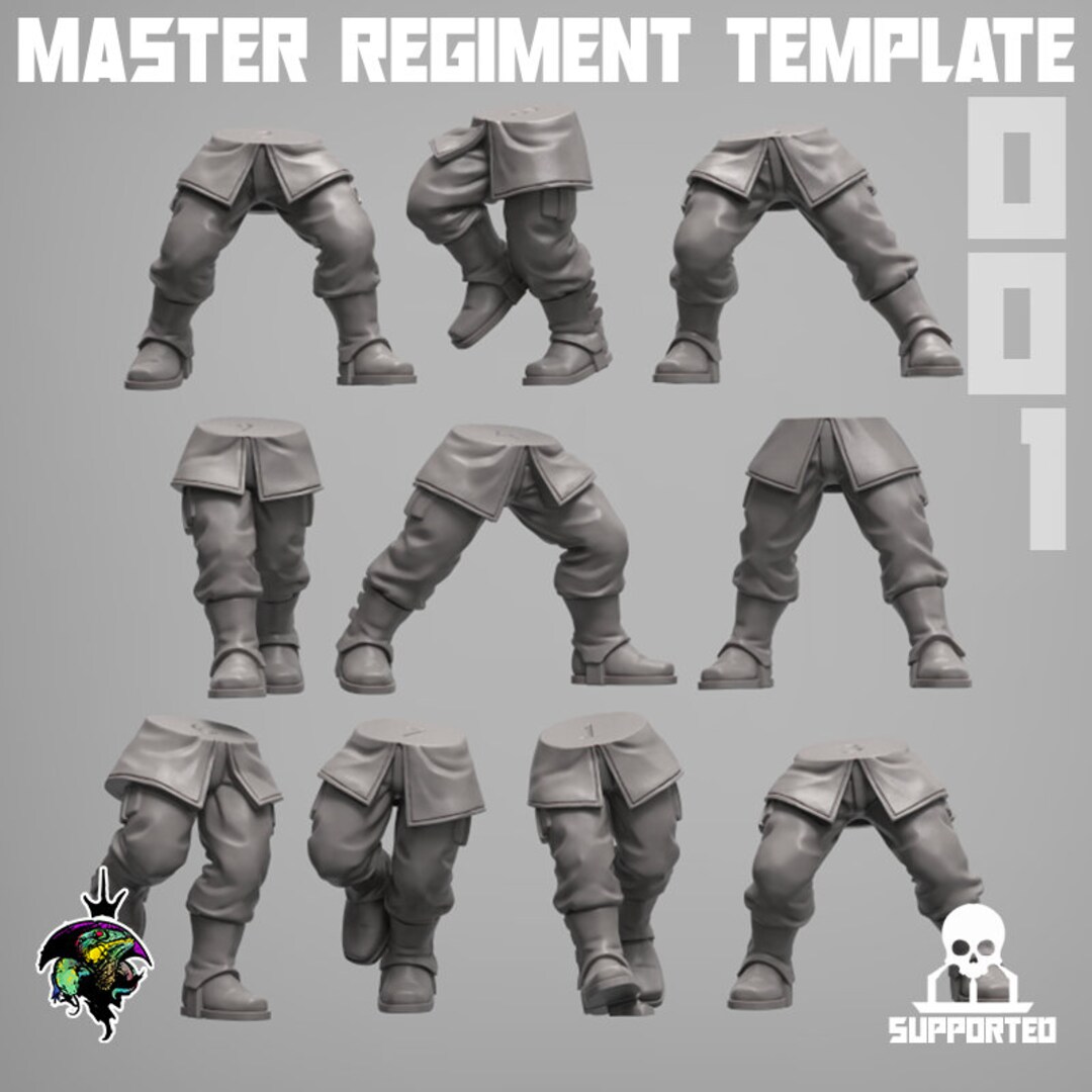 Resin Imperial Guard Legs Set, Sci-fi Wargaming Miniatures - Etsy