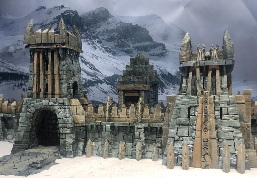 Underdark 3D Printed Tabletop Terrain Walls – Gamescape3d Wargame ...