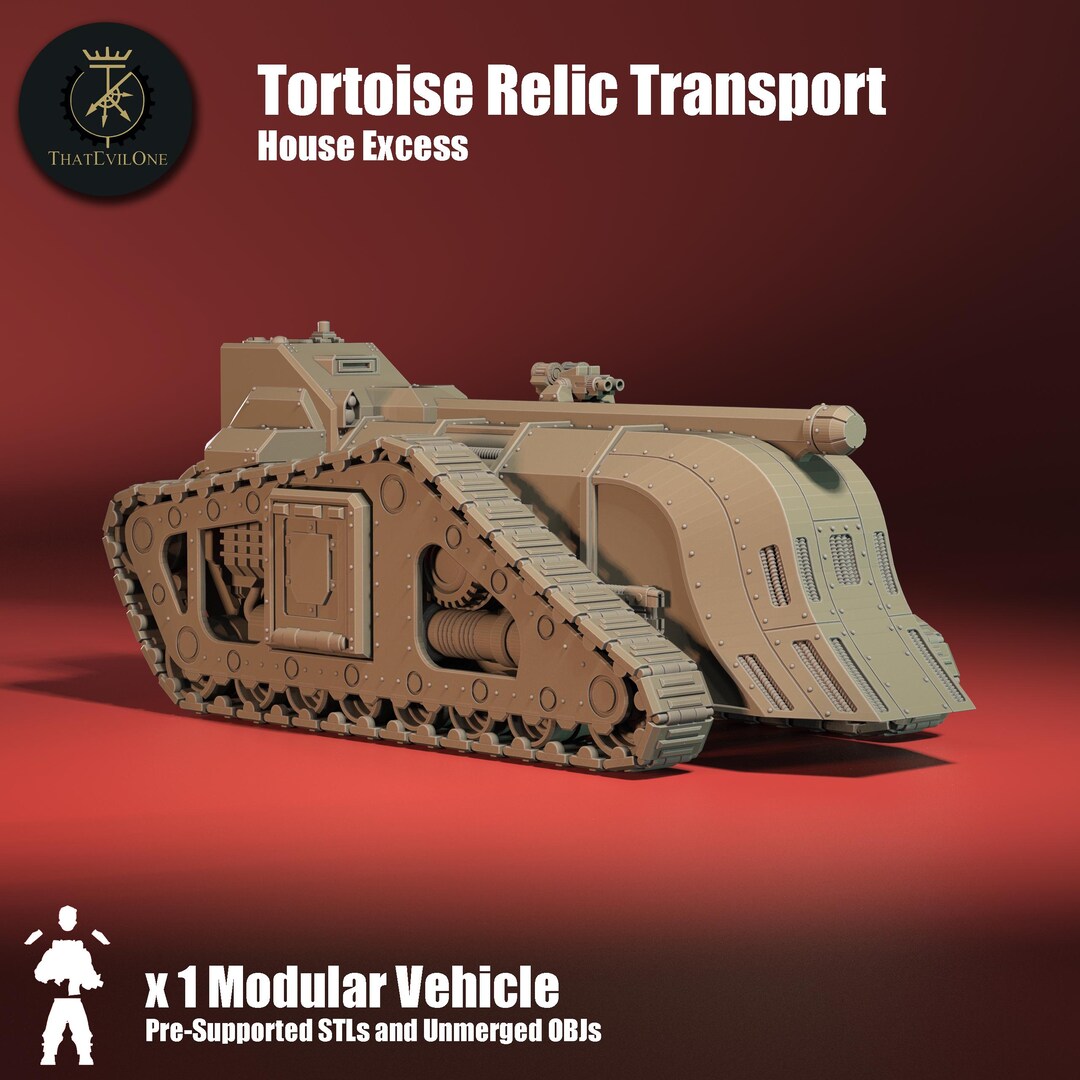 Tortoise Relic Transport, Modular Sci-fi Vehicle by Thatevilone, Sci-fi ...