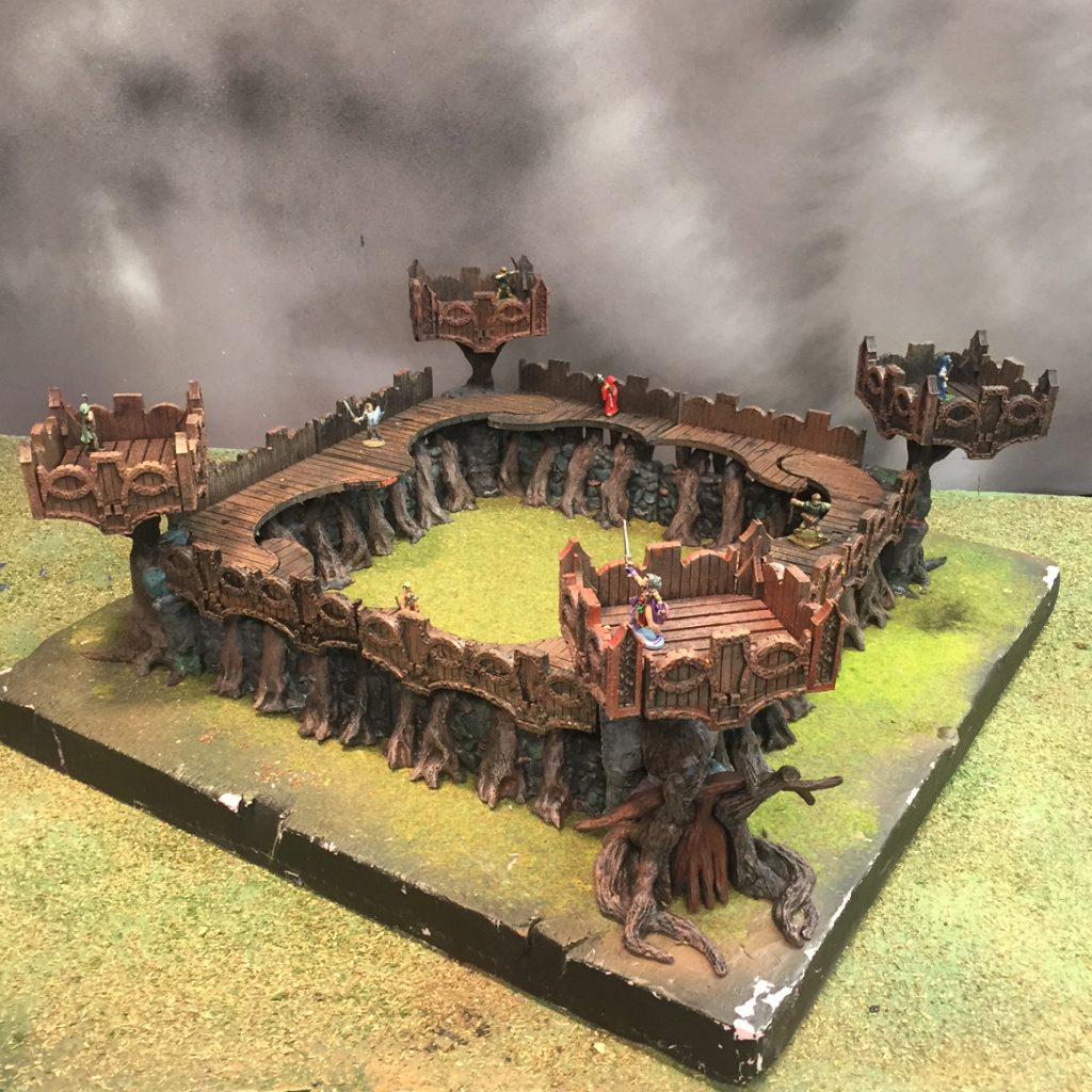 3D Printed Wood Elf Fort - Tabletop Gaming Terrain - Etsy