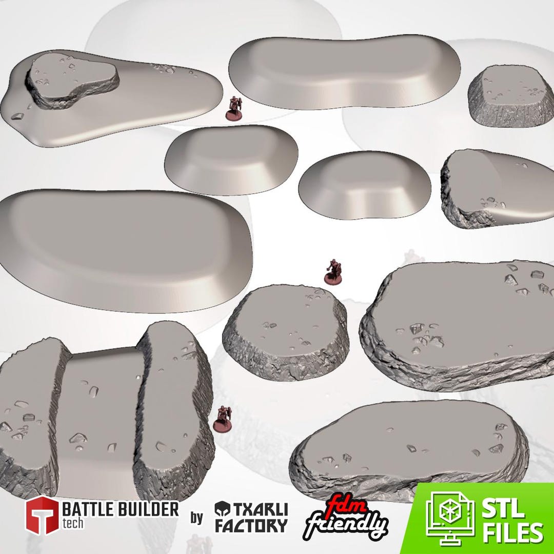 CLASSIC HILLS Modular Wargaming Hill Terrain by Txarli Factory for ...