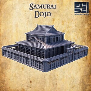 Samurai Dojo - Tabletop Terrain - 28 MM, Tabletop 3D Printed Terrain by ...