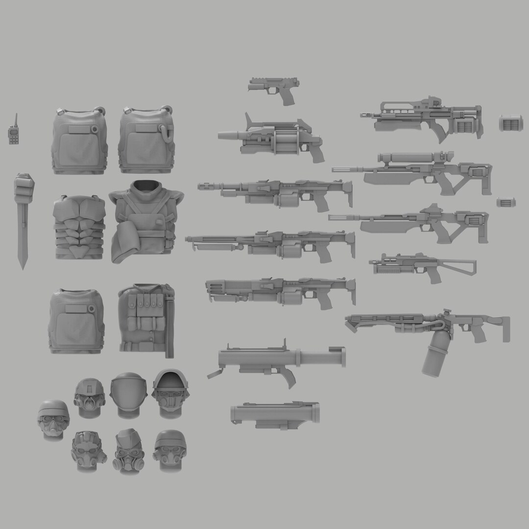Heck Ghosts Asset Pack, Sci-fi Modular Conversion Bits by Thatevilone ...
