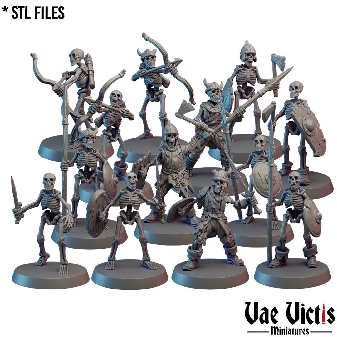 Skeleton Warband, Adventurers and Mercenaries by Vae Victis, Perfect ...
