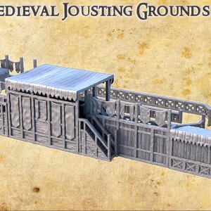 Medieval Jousting Grounds Terrain – 28mm Tabletop Wargaming, RPG - Etsy