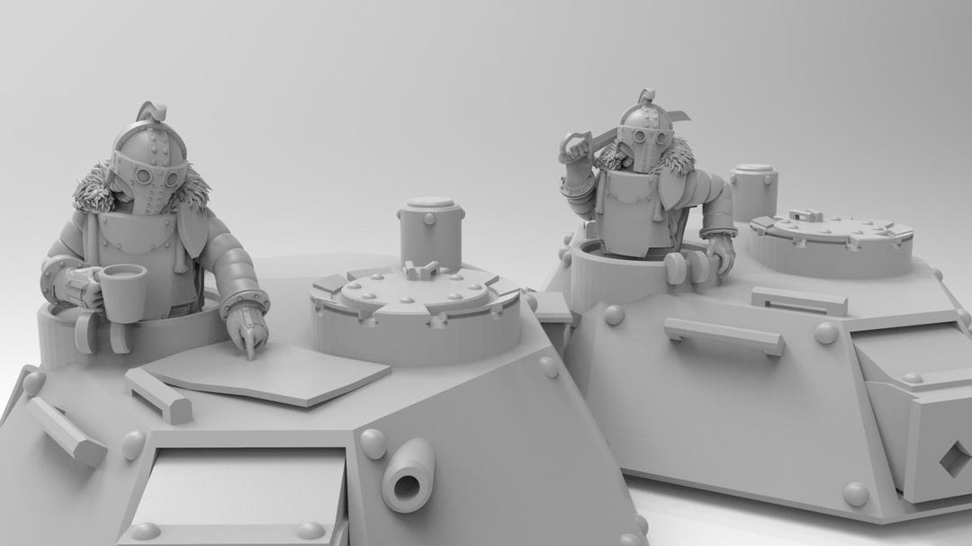 Lunar Auxilia Tank Commanders, Semi-modular Sci-fi Warriors by ...