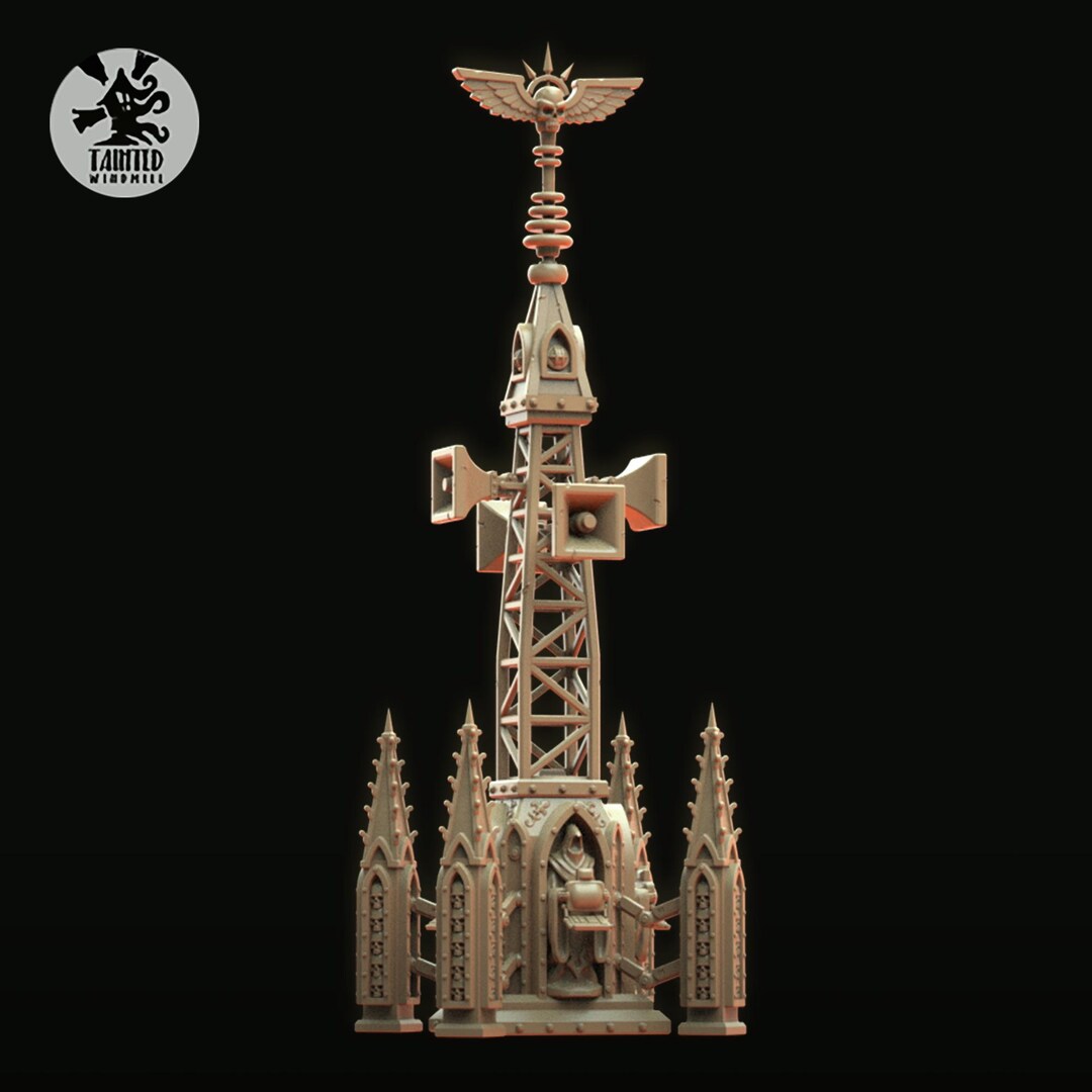 Diffusor Gothic Antenna, Imperial Industrial Terrain Features Sculpted ...