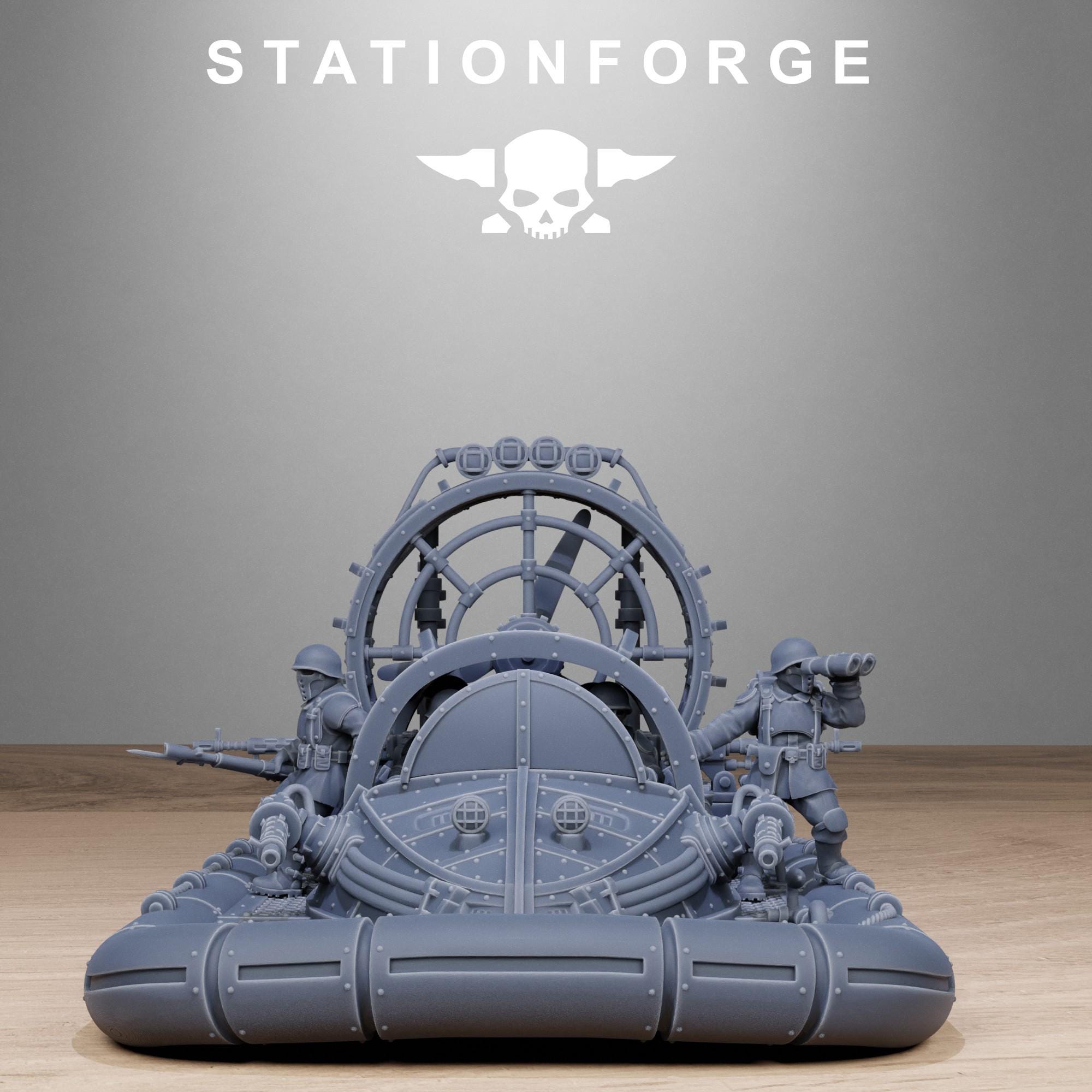 Freeguard Hovercraft, Modular Sci-fi Transport Vehicle by STATIONFORGE ...