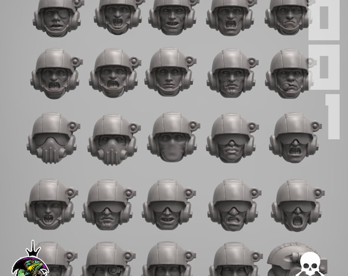 Space Trooper Heads - Elite Type 5 Conversion Bits (x10) - Etsy