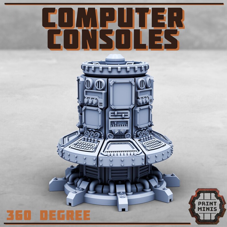 Computer Consoles - Sci-fi Grimdark Civilians by Print Minis - Etsy UK