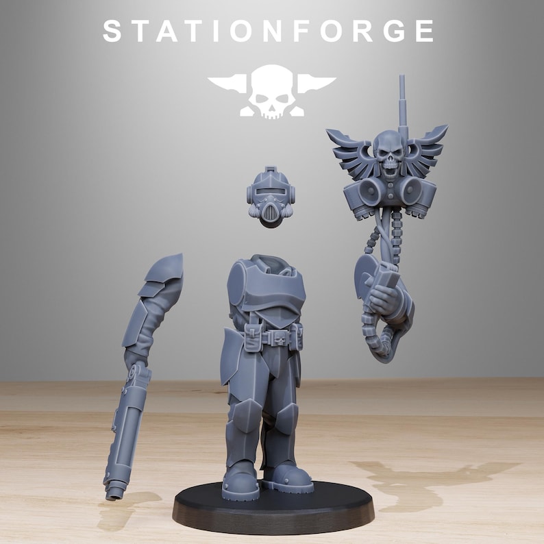 Grimguard Enforcers, Death Korps Proxy, Sci-fi Wargames Miniatures by ...