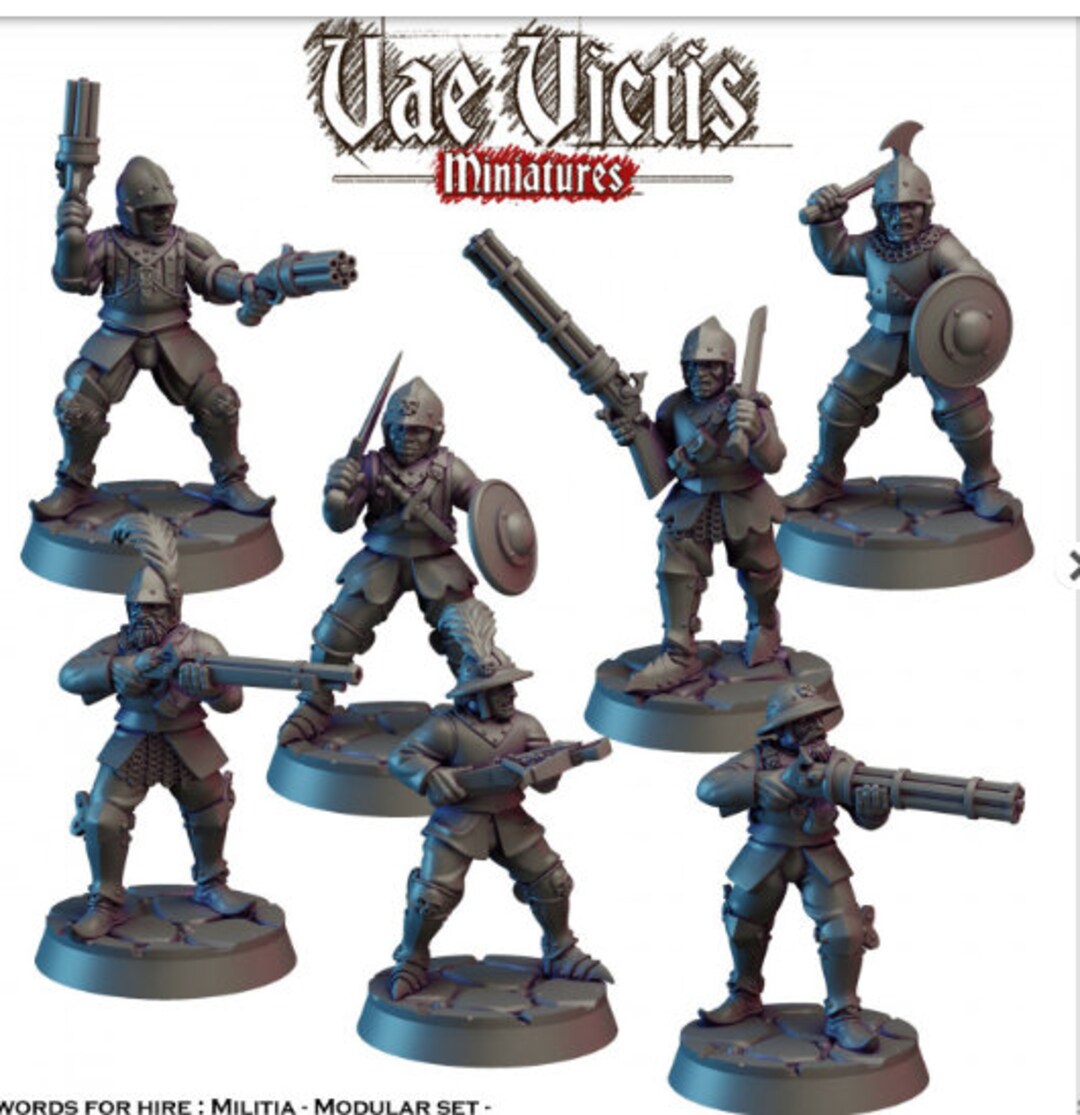 Modular Mercenary Miniatures, Bits and Weapon Conversions Fantasy by ...