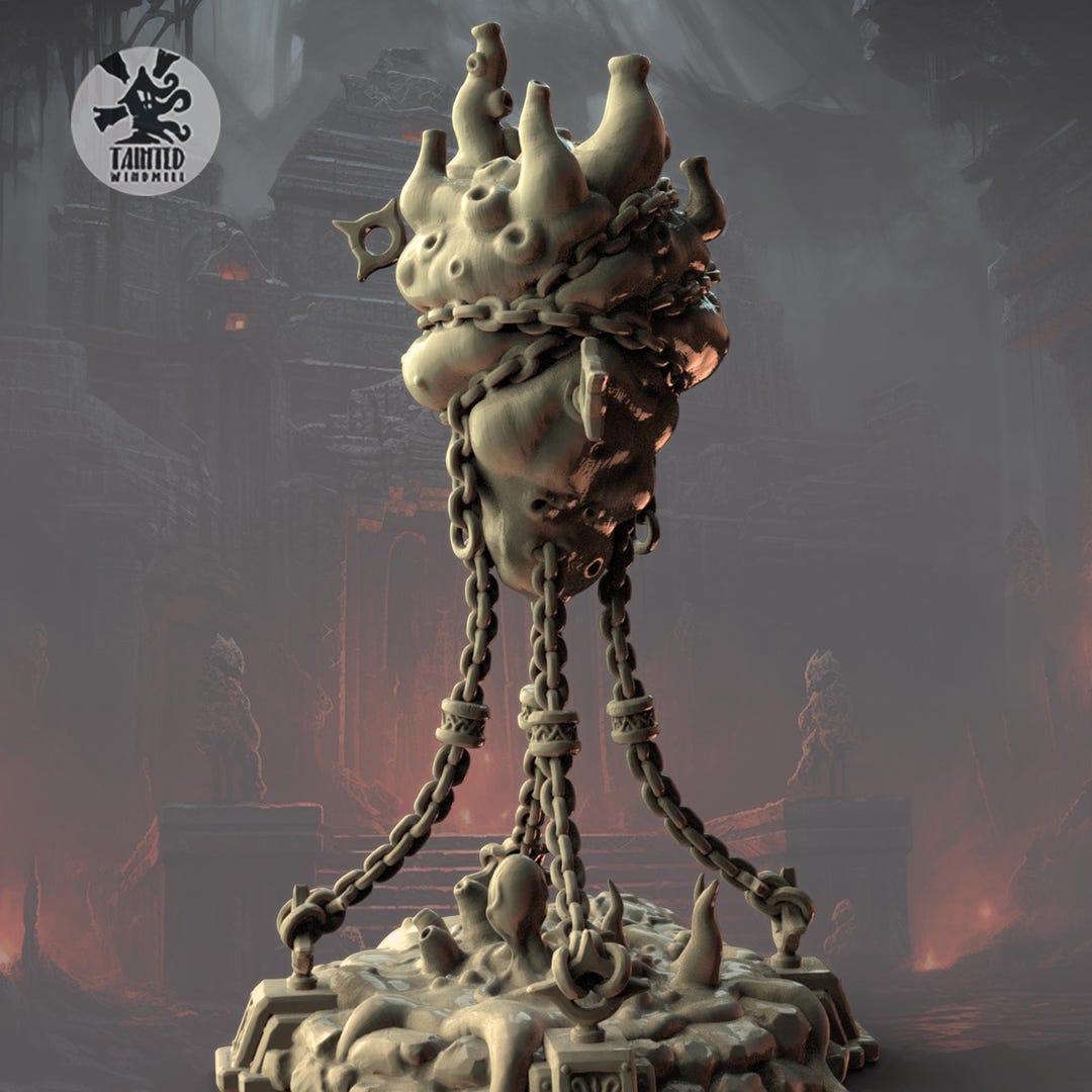 Cursed Giant Heart, Chaotic Daemonic Terrain Feature Sculpted by ...