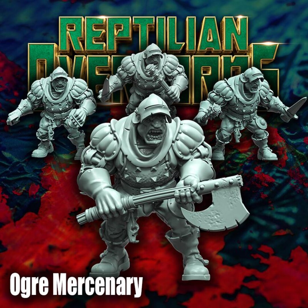 Fantasy Ogre Bodyguard by Reptilian Overlords, Fantasy Wargames Ogre ...