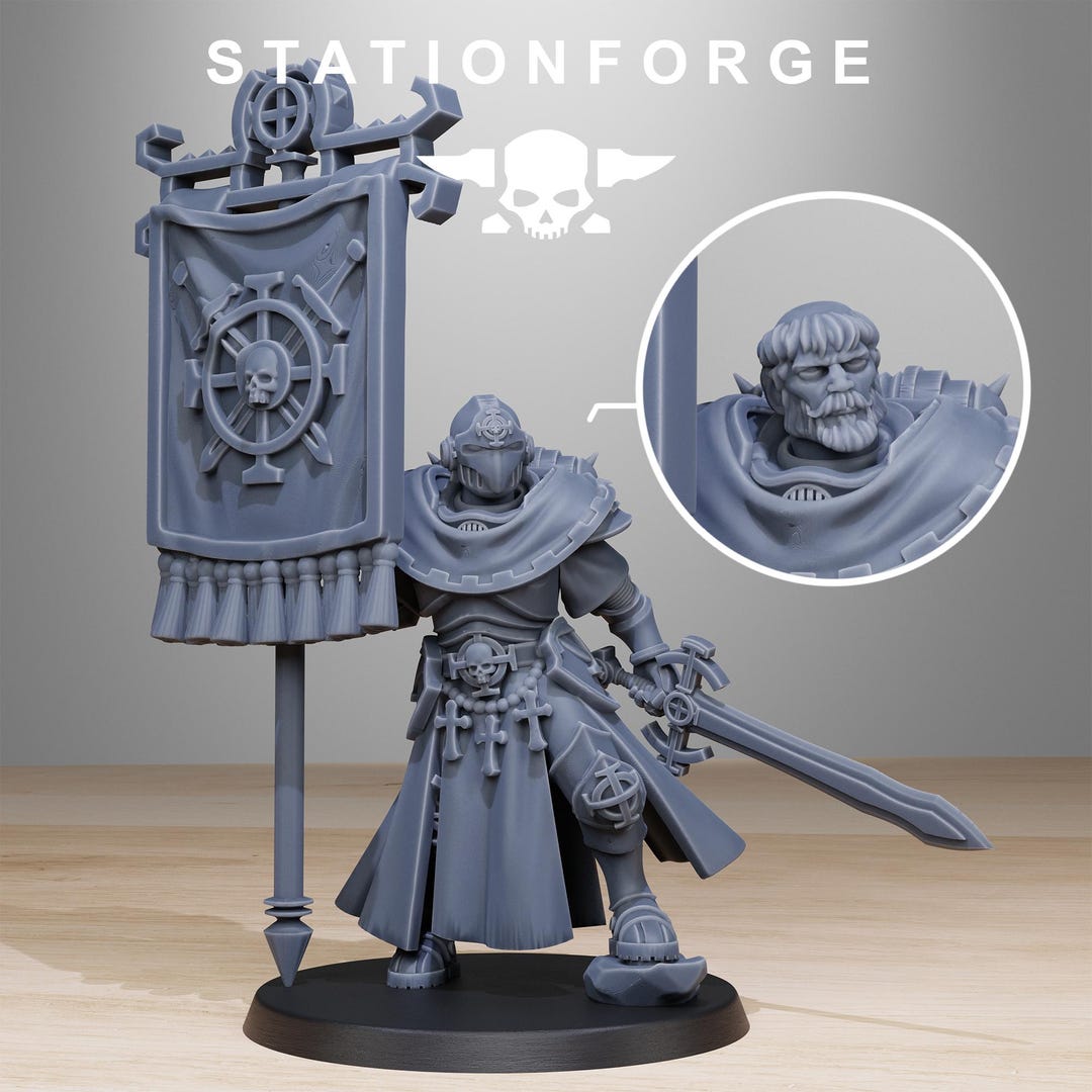 Vodalites Flag Bearer Modular Set Miniatures by STATIONFORGE, Imperial ...