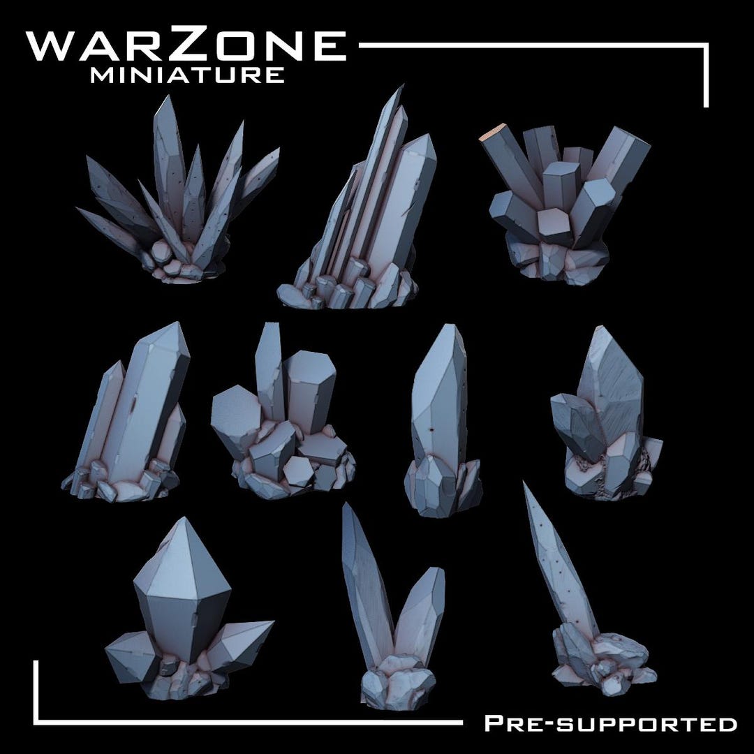 Crystal / Crystals Basing Bits, Grimdark Conversion Parts and Basing ...