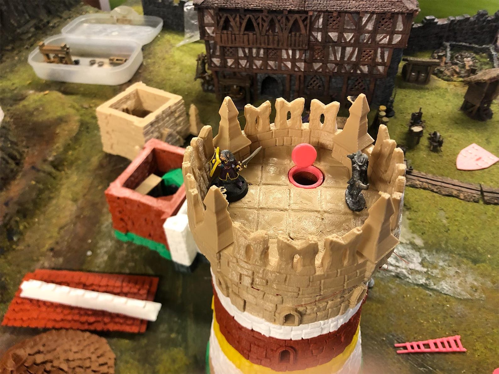 Watchtower With Ladder Access by Gamescape3d - 3D Printed Tabletop ...