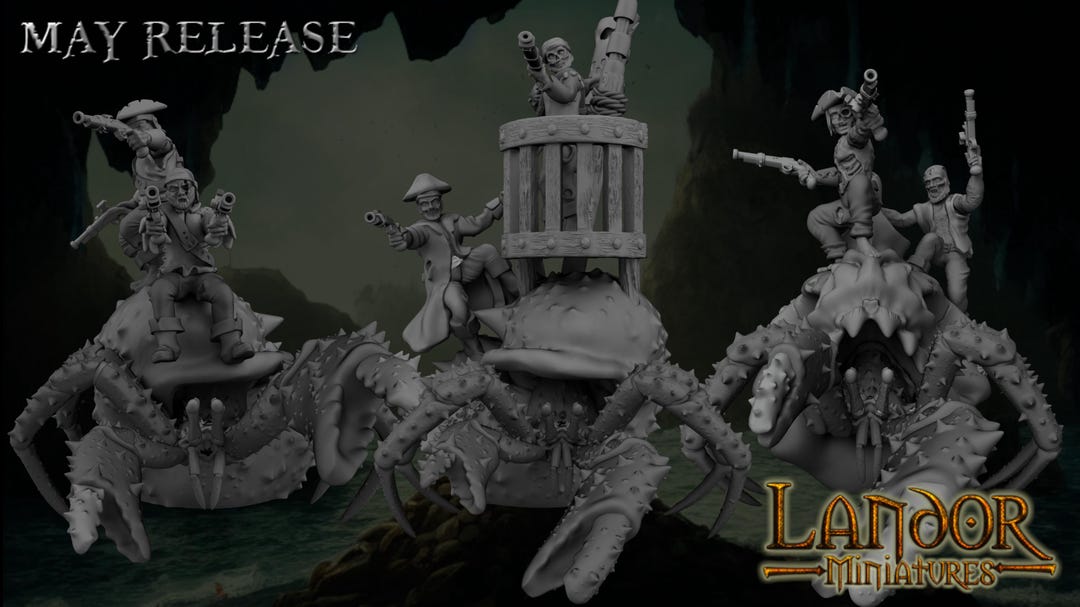 Rotten Crabs, Modular Undead Swashbucklers by Landor Miniatures ...