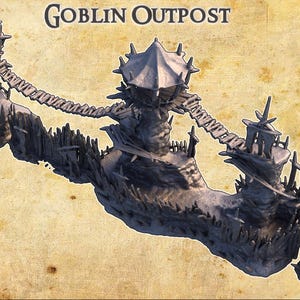 3D Printed Goblin Outpost - Tabletop RPG Terrain (28/32mm) - Etsy