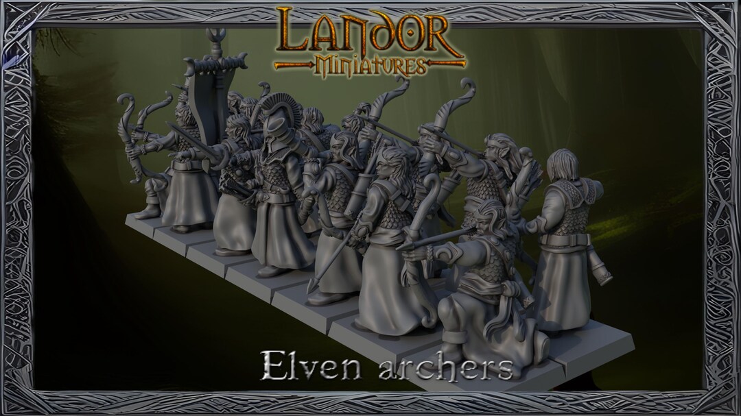 Elven Archers, Modular High Elven Miniatures by Landor Miniatures! High ...
