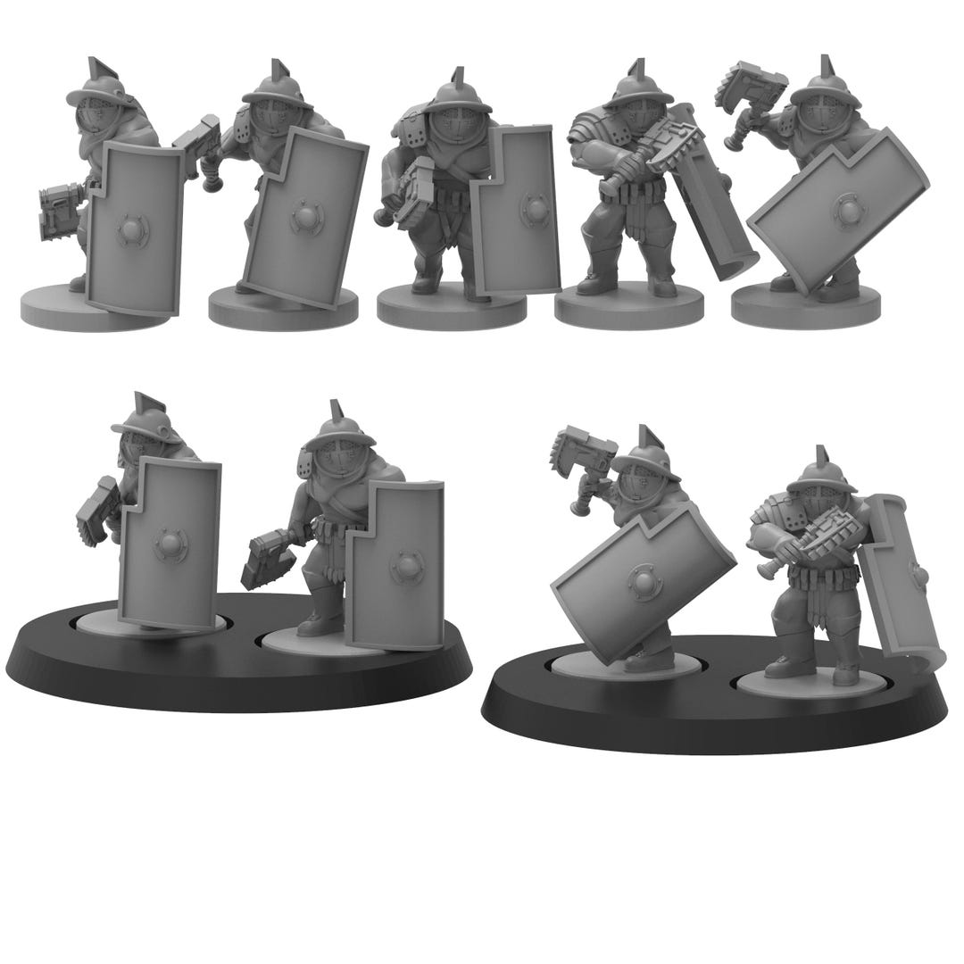 Smol Roman Ogre Gladiators, 8mm Scale Monopose Sci-fi Warriors by ...