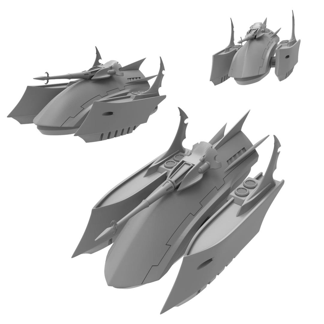 Elven Spaceship Flyers, Multipart Sci-fi Warriors by Thatevilone ...