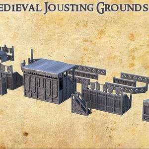 Medieval Jousting Grounds Terrain – 28mm Tabletop Wargaming, RPG - Etsy