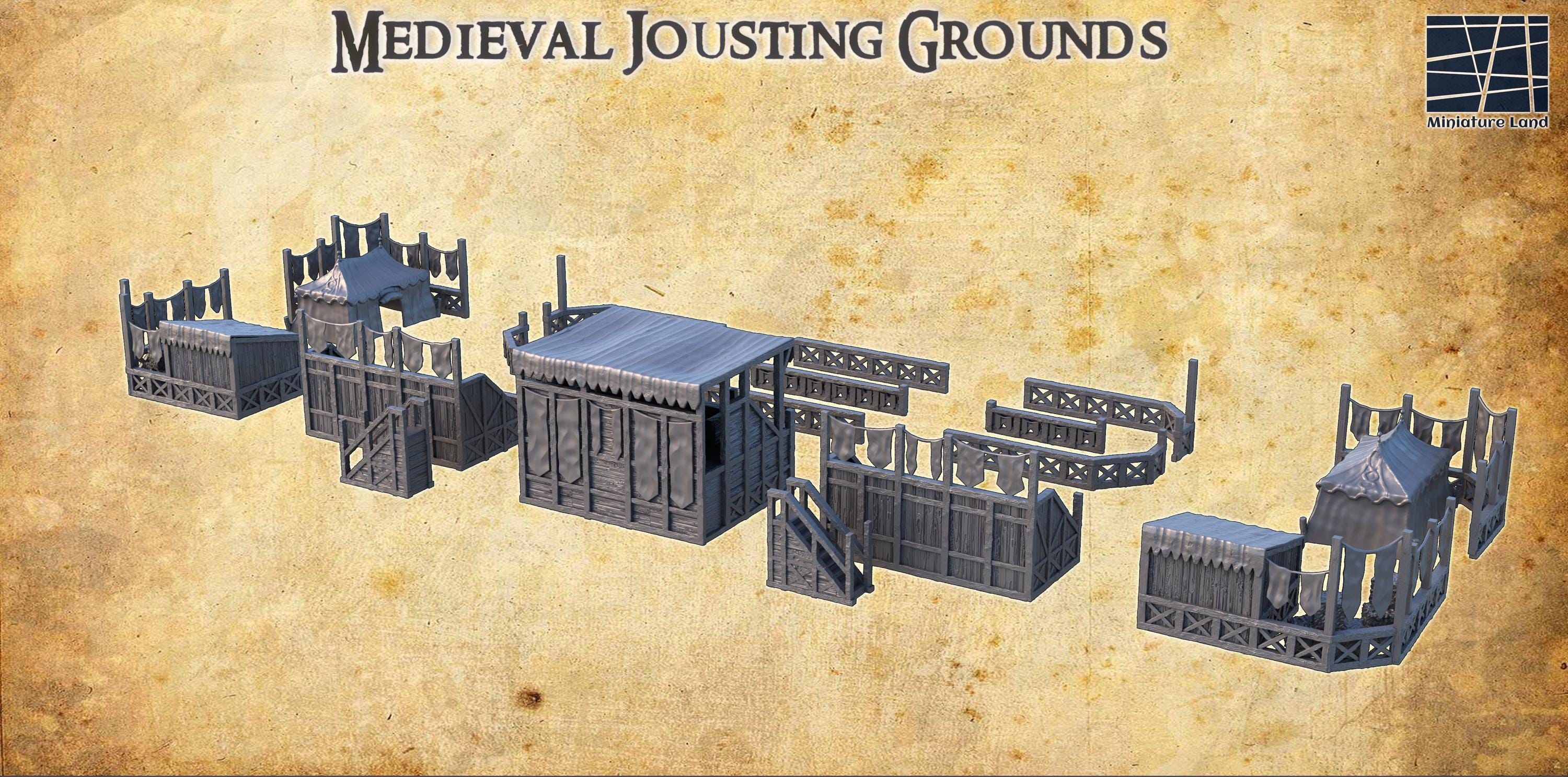 Medieval Jousting Grounds Terrain – 28mm Tabletop Wargaming, RPG - Etsy