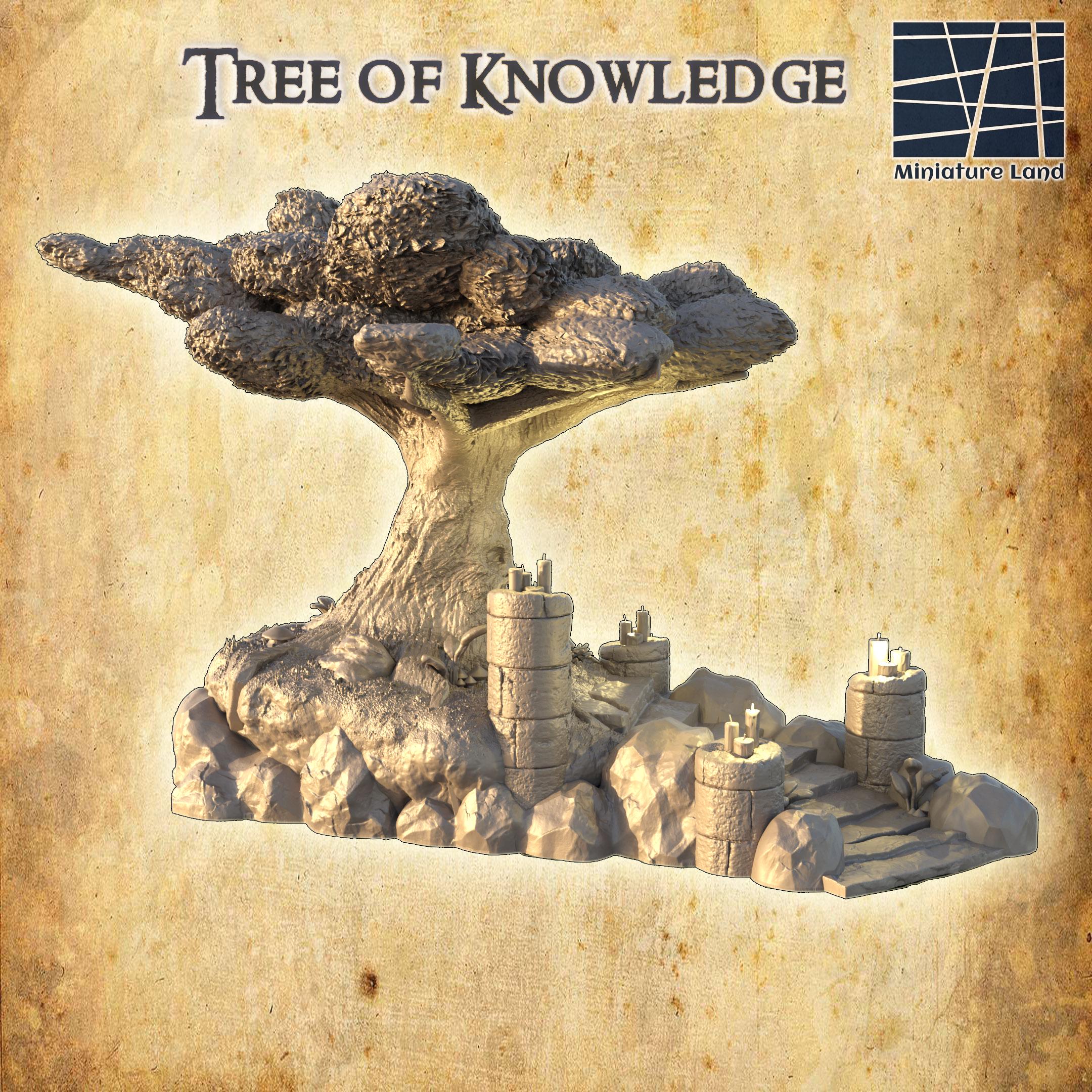 Tree of Knowledge - Tabletop Terrain - 28 MM, Tabletop 3D Printed ...
