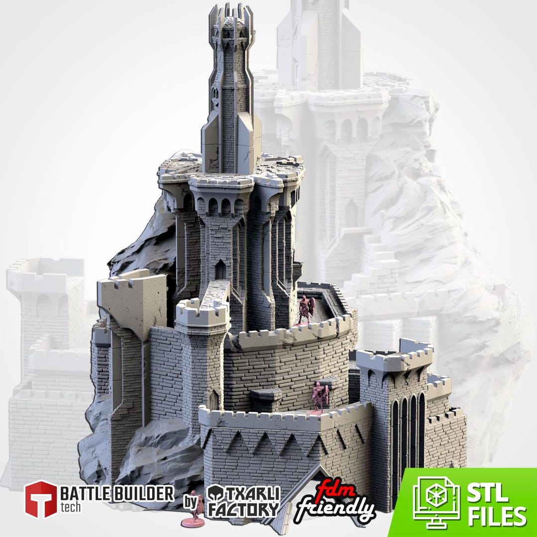 Modular DARK FORTRESS by Txarli Factory Fantasy Terrain Ruined Castle ...