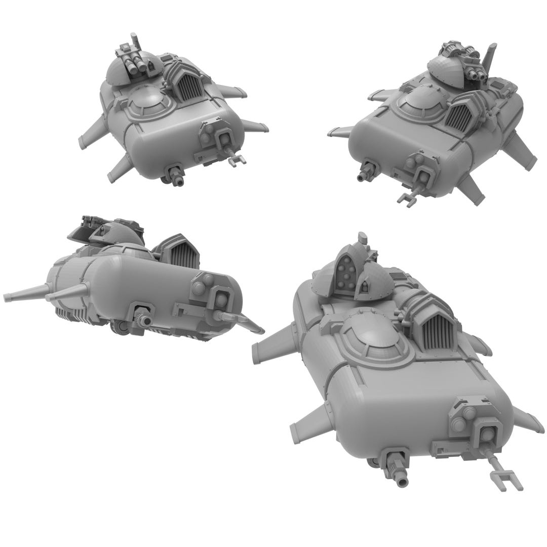 Palatinii Grav Tank, Multipart Sci-fi Vehicle by Thatevilone, Sci-fi ...