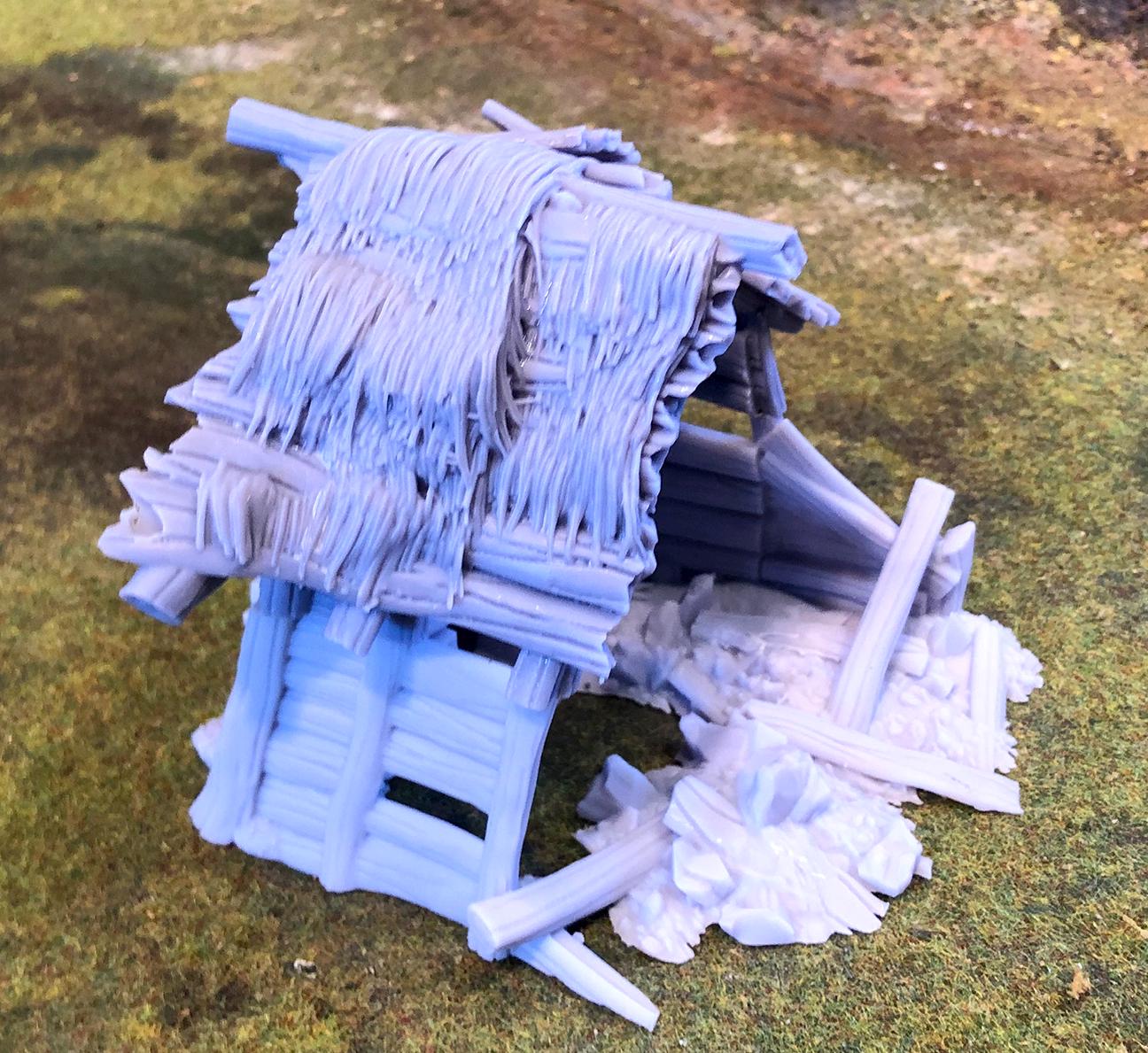 Wood Shack Ruin 1 by Gamescape3d - 3D Printed Tabletop Terrain, Perfect ...