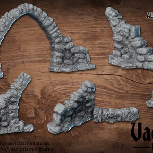 Stone Arch Fantasy Ruins Small Medieval Stone Arch Tabletop Terrain ...