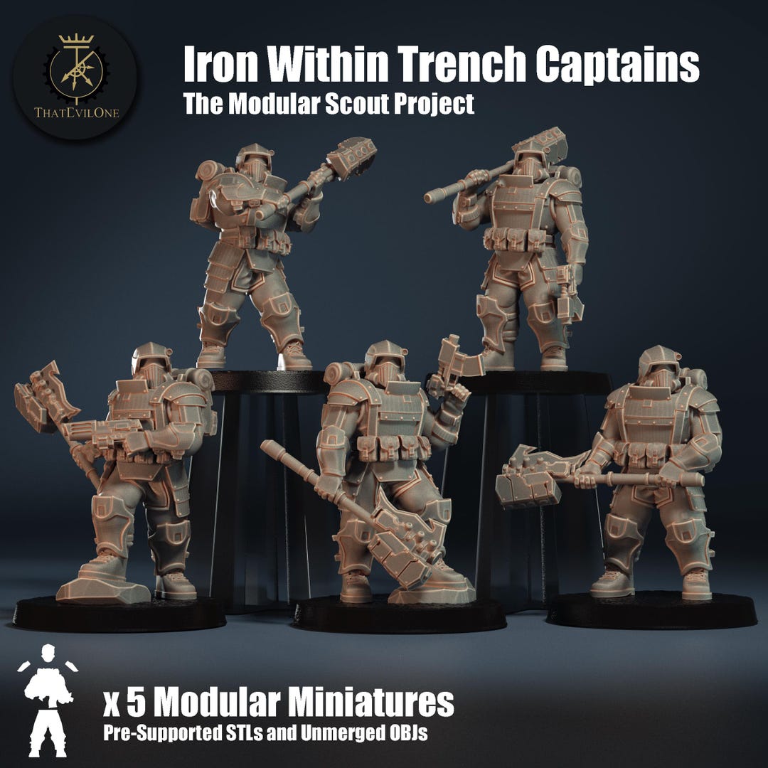 Modular Scout Iron Within Trench Captain, Modular Sci-fi Warriors by ...