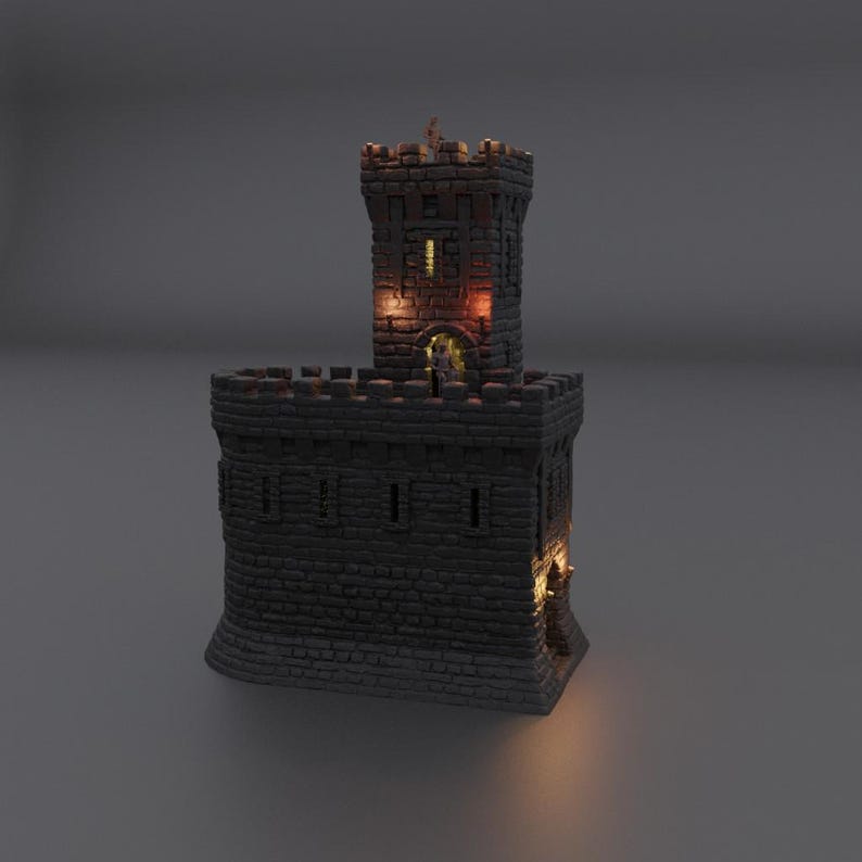Old Town Watch - Tabletop Terrain - 28 MM, Tabletop 3D Printed Terrain ...