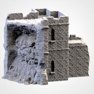 Modular RUINED CASTLE by Txarli Factory Fantasy Terrain Ruined Castle ...