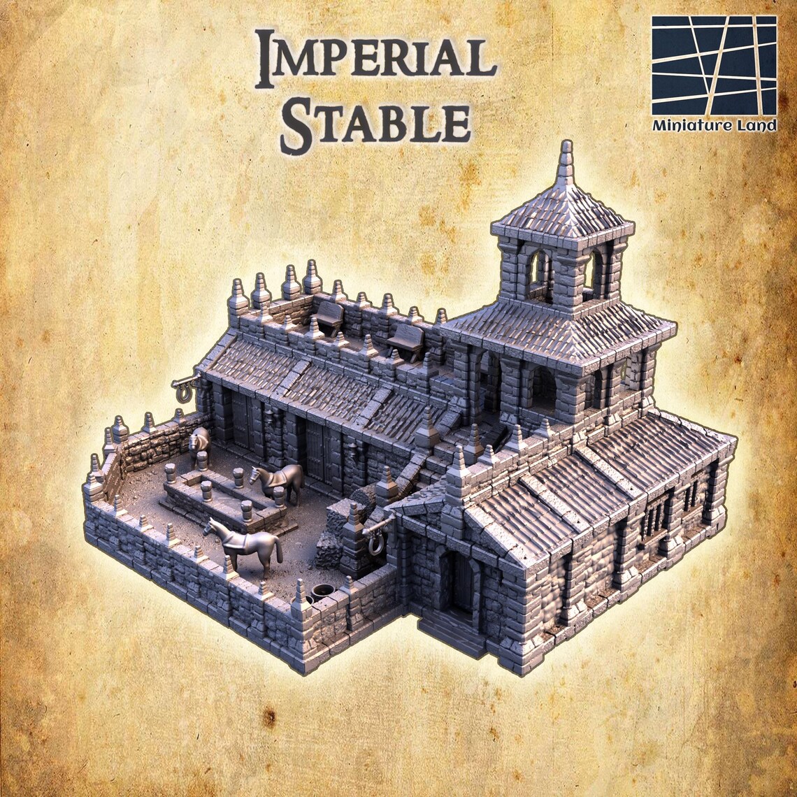 Imperial Stable Tabletop Terrain - 28mm, 3D Printed Wargaming RPG - Etsy