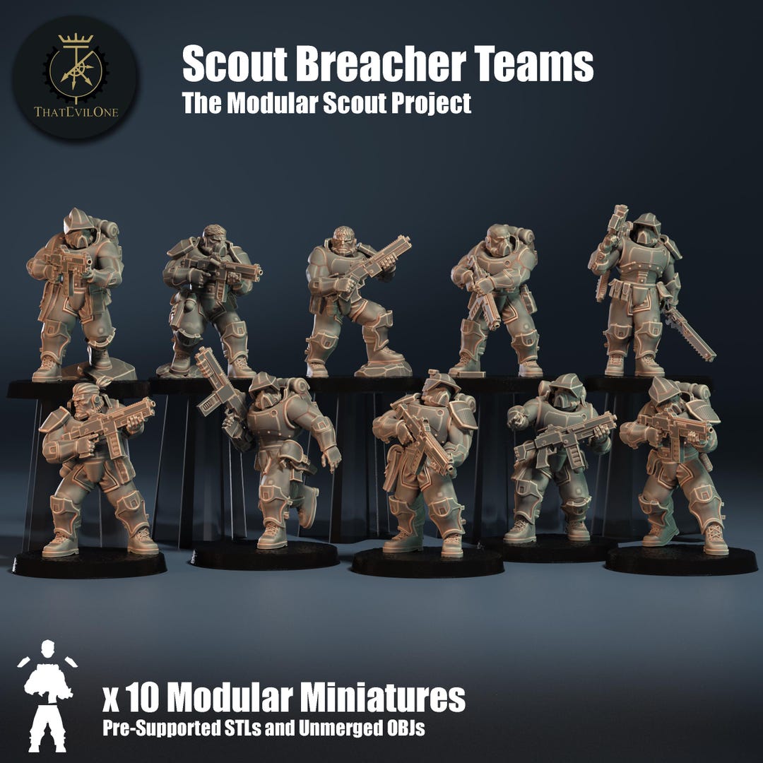 Modular Scout Breachers, Modular Sci-fi Warriors by Thatevilone - Etsy
