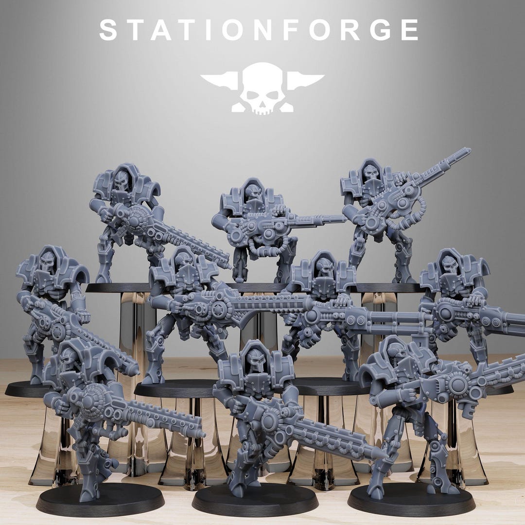Astronet Heavy Infantry, Modular Sci-fi Undead Robot Warriors by ...