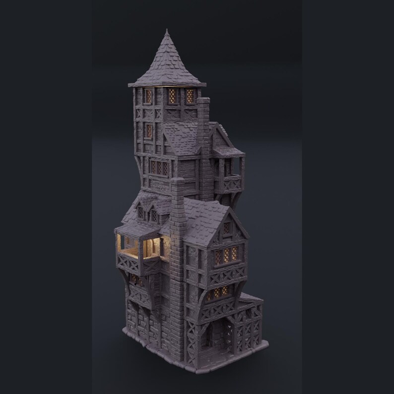 3D Printed Medieval Building – Tabletop RPG Terrain, 28-32mm Scale - Etsy